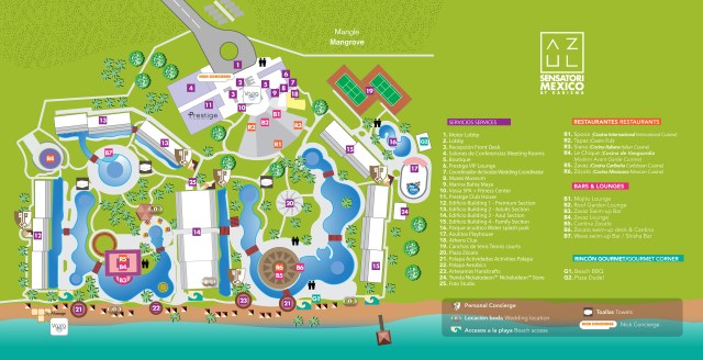 Riu Playacar Map RIU Yucatan Map Travel Resort Maps